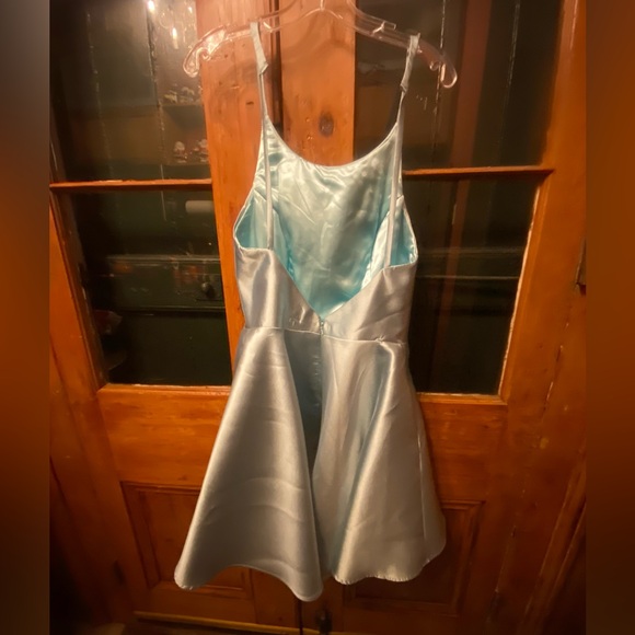 Alyce Paris | Dresses | Alyce Paris Light Blue Satin Dress 2 | Poshmark